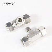 China Forged Ferrule 3/4in Stainless Steel Compression Fittings 3000psi Reducing Union Branch Tee for sale
