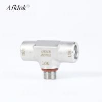 China AFKLOK Stainless Steel Tube Pipe Fittings Female Male Branch Tee 1/8 BSPP for sale
