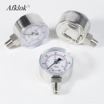 China Industrial Oil Pressure Gauges 1/4 Thread Type 0-300psi Range for Precise Measurements for sale
