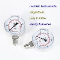 China Industrial Grade Pressure Gauges mbar for Environment Temperature -20- 80C Thread Type 1/4 for sale