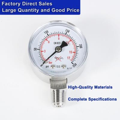 China 1.6% Precision Gas Pressure Test Gauge for -20- 80C Environment Temperature and SUS316 Wetted Part for sale