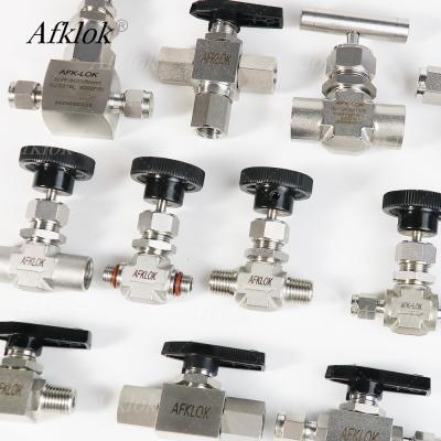 China Premium High-Pressure Needle Valve for Instrumentation - AFKLOK Series (6000 PSI, Metal Seat, PTFE Packing) for sale