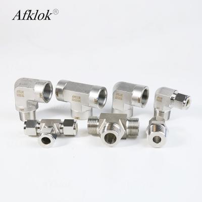 China 1/8 1/4 3/8 1/2 3/4 1 inch NPT threaded ferrule stainless steel connector leakproof support non-standard customisation for sale