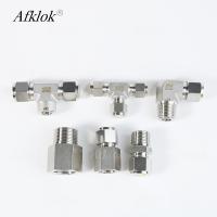 China 316 Stainless Steel Compression Fitting High Pressure Resistant 50Bar Corrosion Resistant Ferrule Type Quick Release Fitting Factory Direct Sale for sale