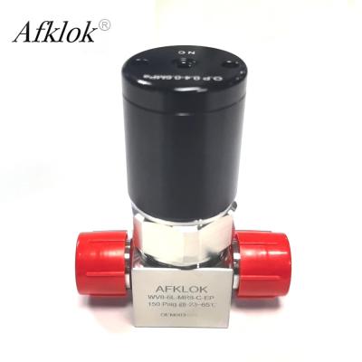 China Leakage Rate Helium External ≤1×10-9 Mbar L/s Stainless Steel Diaphragm Valve for Threaded Connections for sale