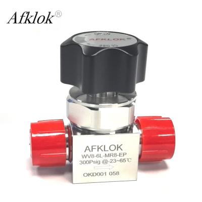 China AFKLOK Medium Temperature Diaphragm Valve for Gas Control - 310 Bar Pressure, -23°C to 65°C Range for sale