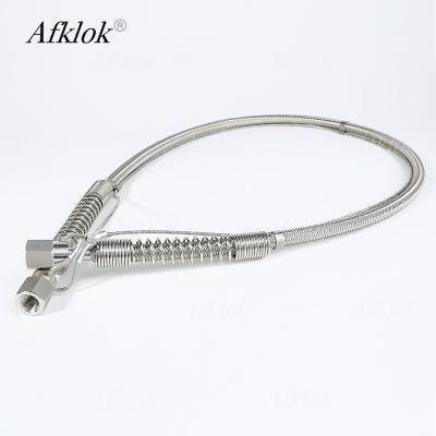 China Stainless Steel 316 High Pressure Flexible Hose 3000 PSIG with 1/4 NPTF Thread for Gas & Laboratory Applications for sale