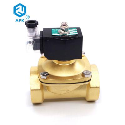 China Brass Normally Closed 220V AC Natural Gas Solenoid Valve for sale