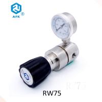 China 316L Stainless Steel Back Pressure Regulator with 2×10⁻⁸ atm cc/sec He Leak Rate and 0.06 Cv Flow Coefficient for sale