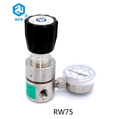 China RW75 Back Pressure Regulator 1.5x Max Inlet Pressure with 316L Stainless Steel Body and 2