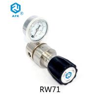 China 316L Stainless Steel Single Stage Back Pressure Valve 300 PSI with PCTFE Seat for Corrosive Gas Applications for sale