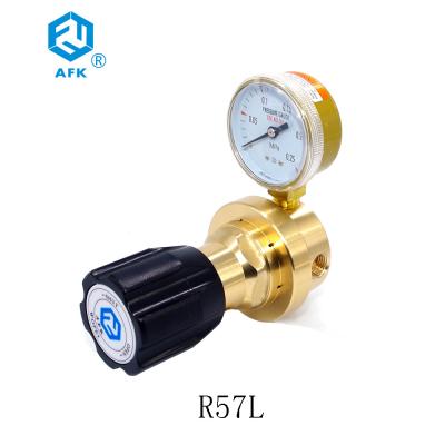 China R57L Brass Gas Pressure Regulator 2.5 MPa Max Inlet, 1.0 KG Weight for Natural Gas and Industrial Applications for sale
