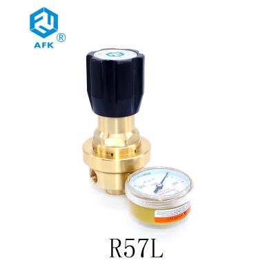 China R57L Series Brass Gas Pressure Regulator Single Stage 2.5 MPa Max Inlet with Neoprene Diaphragm CE Approved for sale