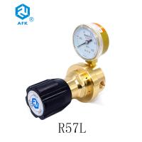 China Inlet 2.5 Mpa Brass Low Pressure Oxygen Pressure Regulator with One Gauge for sale