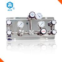 China Stainless steel 316L Manual change-over switching stations for alternate cylinder operation gas pressure regulator for sale