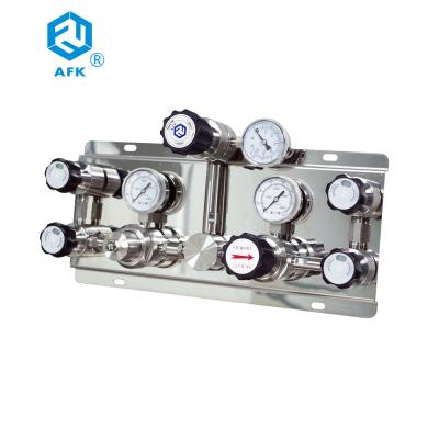 China WL300 Series Semi-Automatic Gas Changeover Manifold - 3000 psi Max Input, SS316L/Brass Options for sale