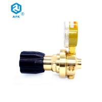 China 25 Bar Low Pressure Brass Hydrogen Gas Reducer with 2 Inch Gauge for Industrial Applications for sale