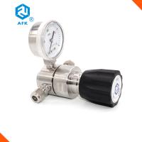 China High pressure single stage oxygen pressure regulator with gauges for sale