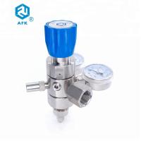 China two stage stainless steel 316 dual gauge co2 regulator for sale