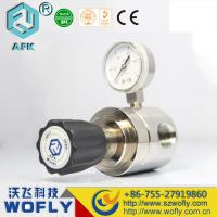 China high flow Ss single stage argon gas regulator with two gauges for sale