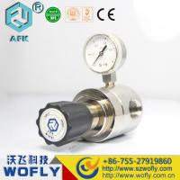 China high flow Ss single stage argon gas regulator with two gauges for sale