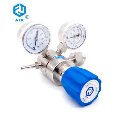 China CGA540 Oxygen Stainless Steel Pressure Regulator Thread Type With Two Manometers for sale