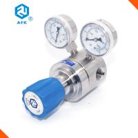 China Helium Natural Gas Stainless Steel Pressure Regulator Single Stage Cv Value 1.8 for sale