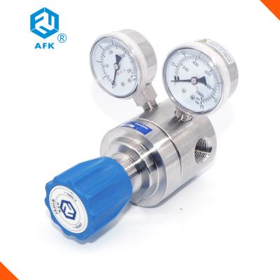 China Helium Natural Gas Stainless Steel Pressure Regulator Single Stage Cv Value 1.8 for sale