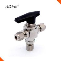 China Forged SS316 3-Way High Pressure Ball Valve 3000 PSI with NPT/Ferrule Connections for Gas Control for sale