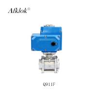 China Q911F Stainless Steel Electric Ball Valve 10-16 Bar Pressure DN15-100mm with IP67 Protection for sale