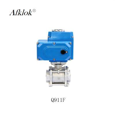 China Q911F Stainless Steel Electric Ball Valve 10-16 Bar Pressure DN15-100mm with IP67 Protection for sale