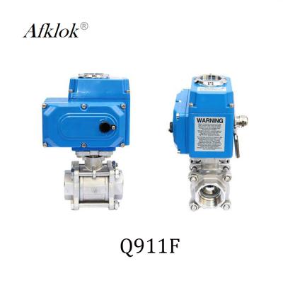 China DN50 Stainless steel actuator valve flow control electric ball valve for sale