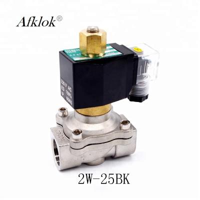 China Stainless Steel 304 Normally Open DC 24V 1 inch Solenoid Valve for Water for sale