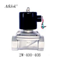 China N/C Steel 1-1/2 inch Stainless Solenoid Valve 220V AC for Water for sale