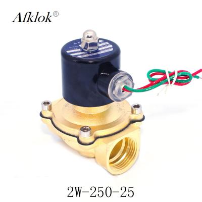 China 2W-250-25 Normally Closed 1 Inch 12 volt water control solenoid valve for sale