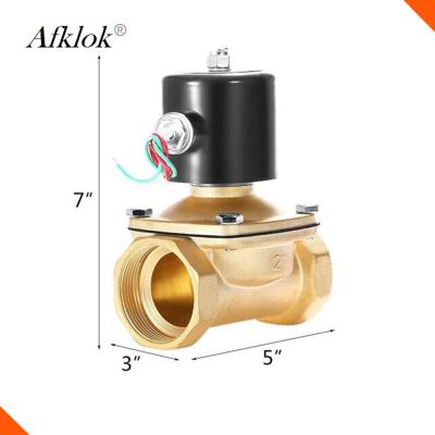 China 2Way Direct Acting Normally close Diaphragm 2w-500-50 2 inch 12V Solenoid Valves for Water Price for sale