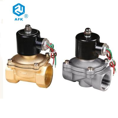 China SS / Brass Water Solenoid Valve 2 Inch With EPDM Seal -5-120℃ Direct Acting for sale