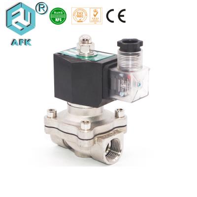 China Low Pressure Water Solenoid Valve 2/2 Way Stainless Steel 220V Direct Acting for sale