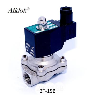 China Normally Closed 1/2 Inch Stainless Steel Lpg Gas Solenoid Valve 220v for sale
