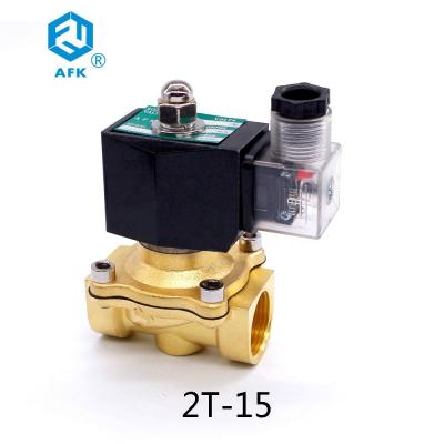 China Brass Low Pressure 1/2 inch Gas Solenoid Valve 24V DC Normally Closed - Multiple Port Sizes G1/2