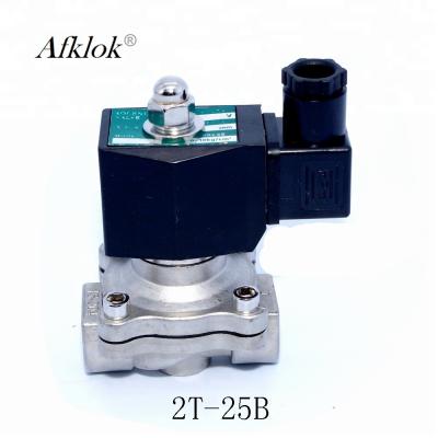 China DN25 Stainless Steel 1 inch Natural Lpg Gas Solenoid Valve DC 12V for sale