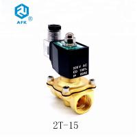 China Stainless Steel Low Price Brass 1/2 inch 220V AC Lpg Natural Gas Solenoid Valve for sale