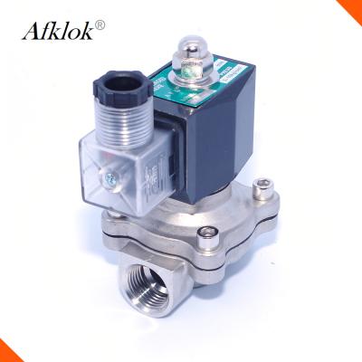 China Stainless Steel Pilot LPG Gas Solenoid Valve 0-1MPa Pressure Range -5°C to 60°C Temperature for sale