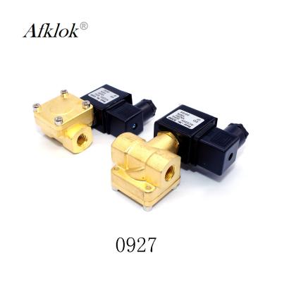 China DC 24V High Pressure Solenoid Valve Normally Closed 3/4 Inch Brass with 0.5-16 kgf/cm² Range and CE Certification for sale