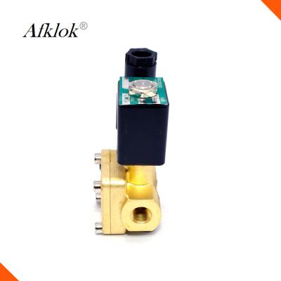 China Brass High Pressure Solenoid Valve Pilot Type Normally Closed AC220V AC110V for sale