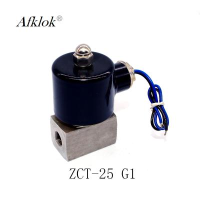 China 2 Way Lpg Gas Solenoid Valve 1 Inch Stainless Steel Low Pressure CE Certification for sale