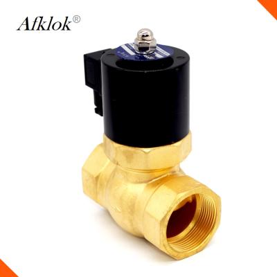 China Low Pressure Steam Solenoid Valve Pilot Type Brass 1/8