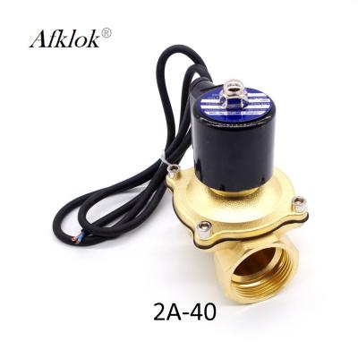 China Brass 1.5 inch 24volt Normally Closed Special Solenoid Valve for Water for sale