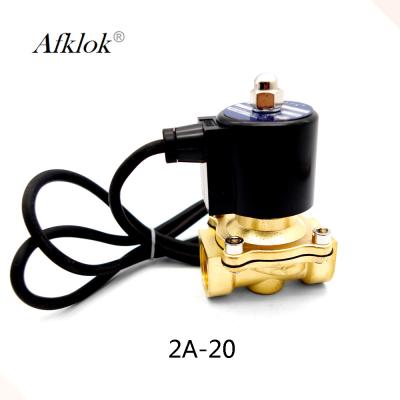 China Brass 20mm 3/4 inch Normally Closed Underwater Solenoid Valve in China 110v for sale