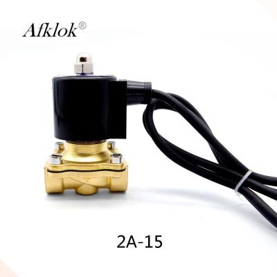China Brass 24V Solenoid Underwater Valve 1/2 inch Electric Water Valve for sale
